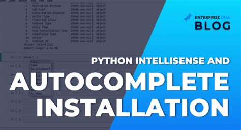 Python Intellisense And Autocomplete Installation