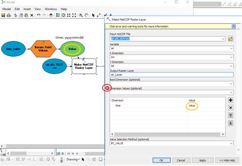 Arcgis Desktop Iterating Create NetCDF Raster Layer In ModelBuilder