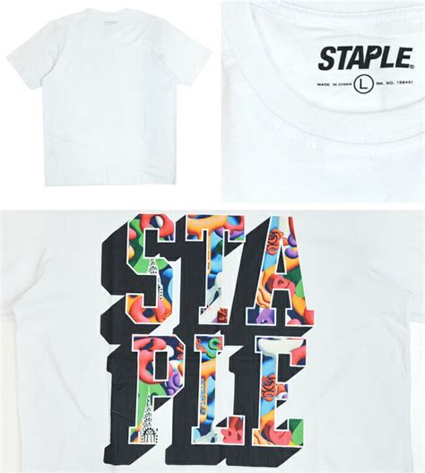楽天市場割引クーポン配布中 STAPLE ステイプル Tシャツ STACK LOGO TEE 半袖 カットソー トップス メンズ M