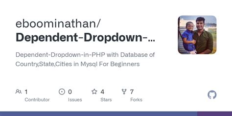 GitHub Eboominathan Dependent Dropdown In PHP Dependent Dropdown In