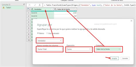 Cómo hacer SUMAR SI en Power Query Ninja del Excel