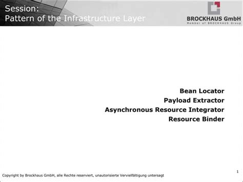 java ee pattern infrastructure ppt