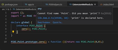 extension methods typescript how to extend a class in a namespace stack overflow