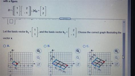 solved find the vector x determined by the given coordinate