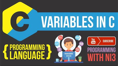 2 how to use variables in c programming language programmingwithni3 c programming variable