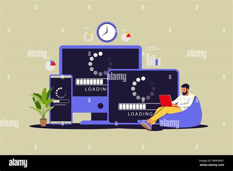 Update Concept Programmer Upgrading Operation System Of Computer