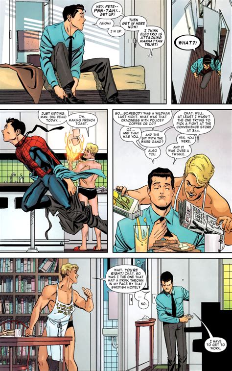 Superhero Shipping Page 8 Spiderman Comic Comics Comic Panels
