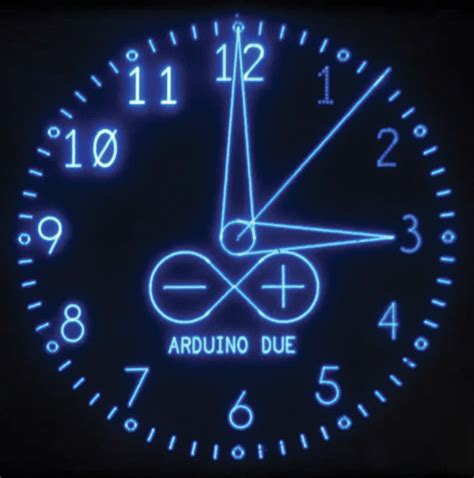 arduino pov display text analog clock part list images