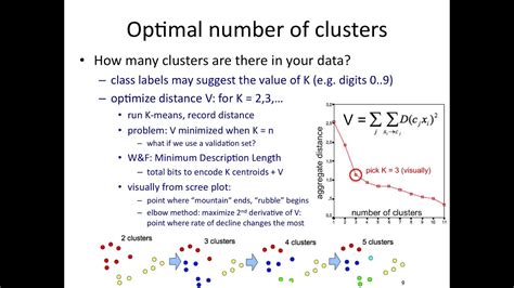 clustering 8 optimal number of clusters youtube
