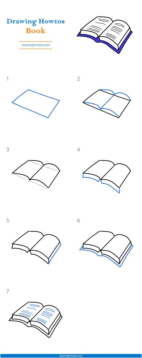 How To Draw A Book Step By Riseband2