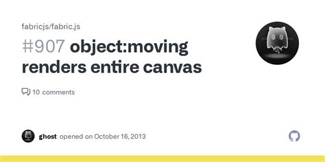 object moving renders entire canvas · issue 907 · fabricjs fabric js · github