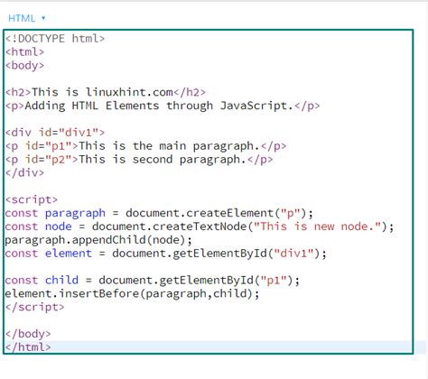 how to add or delete html elements through javascript