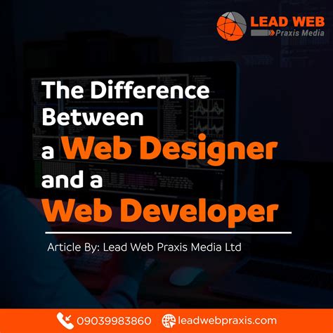 the difference between web designer and web developer