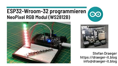 ESP32 Programmieren Anschluss Programmieren Eines NeoPixel Moduls