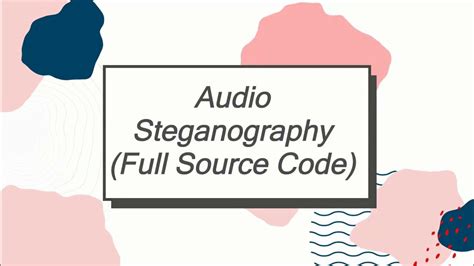 audio steganography using matlab project with source code final year projects code youtube