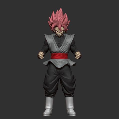 Stl File Black Goku Rose 🌹・3d Print Design To Download・cults