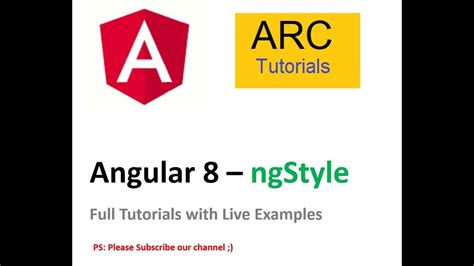 angular tutorial for beginners angular ngstyle angular 8 tutorials for beginners youtube