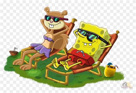 Patrick Star Sandy Cheeks Spongebob Squarepants Spongebob Sandy In Summer Clipart 5918816