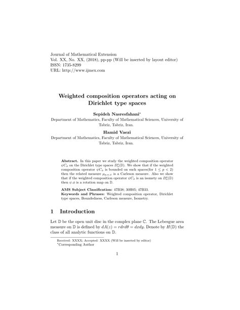 pdf weighted composition operators on dirichlet type spaces