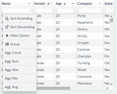 remove aggregation menu items from angularjs ui grid menu