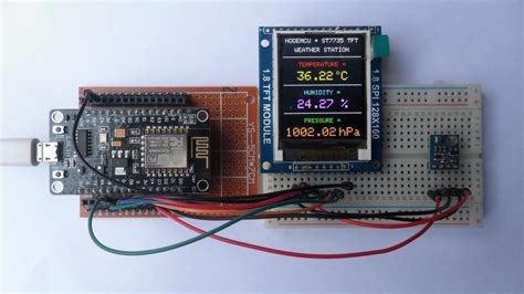 NodeMCU Weather Station With SSD1306 OLED And BME280 Sensor 54 OFF