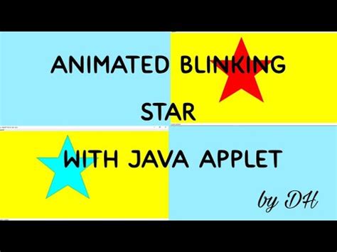 Animated Blinking Star With Java Applet Java Applet Graphics YouTube