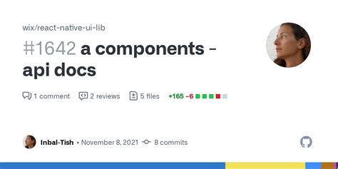 A Components Api Docs By Inbal Tish Pull Request 1642 Wix React