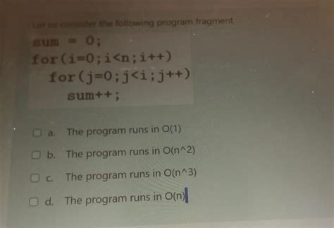 solved sum 0 for i 0 i