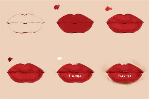 How To Draw Semi Realistic Lips