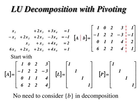 ppt lecture 11 lu decomposition powerpoint presentation free download id 5120908