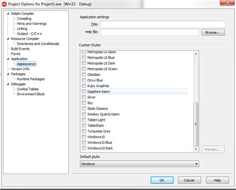 Delphi Can T See And Use Custom VCL Style Stack Overflow