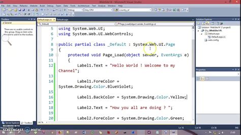 webserver control label button textbox control in asp asp webform tutorials using
