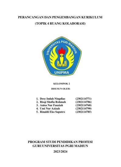 PERANCANGAN DAN PENGEMBANGAN KURIKULUM TOPIK 4 RUANG KOLABORASI