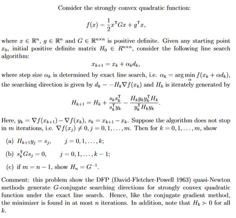 solved consider the strongly convex quadratic function 1