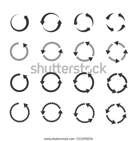 Circle Refresh Reload Rotation Loop Arrows Stock Illustration 513290056