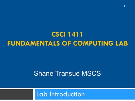 csci 1411 lab 0