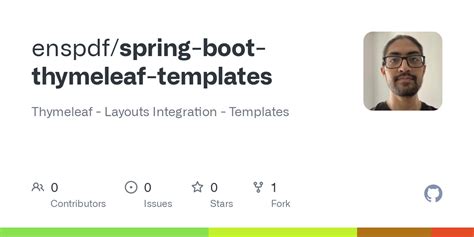 github enspdf spring boot thymeleaf templates thymeleaf layouts integration templates