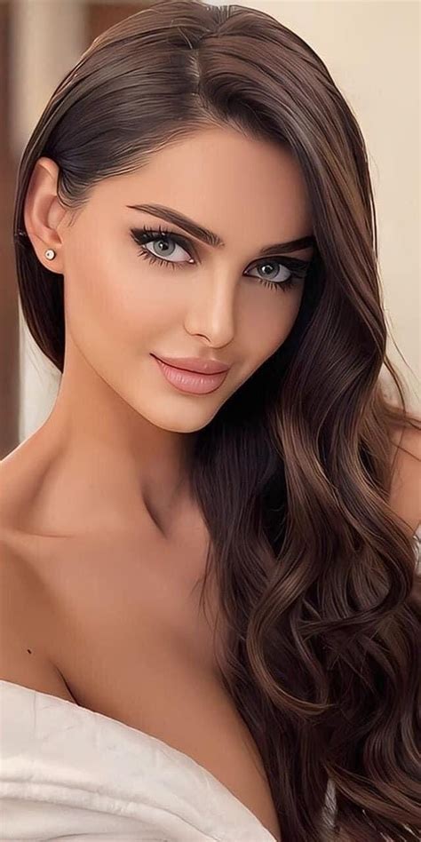 Pin On Rosto Angelical Beautiful Hair Brunette Beauty Beautiful Face