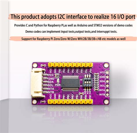 MCP23017 IO Expansion Board I2C Interface