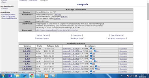 dunia it instalasi driver php mongodb