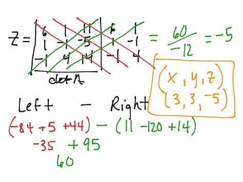 cramer s rule for 3x3 system of equations math algebra 2 showme
