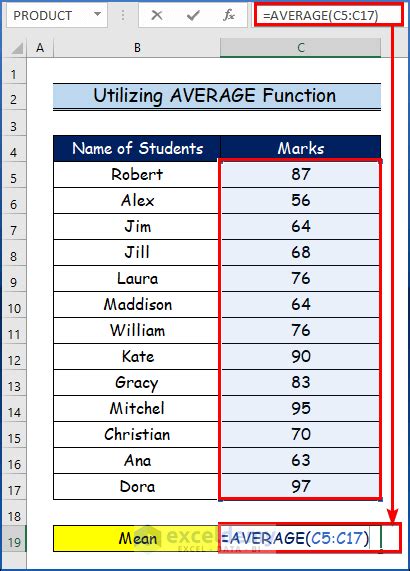 pernă perturbație rază how to calculate mean in excel croazieră Visa