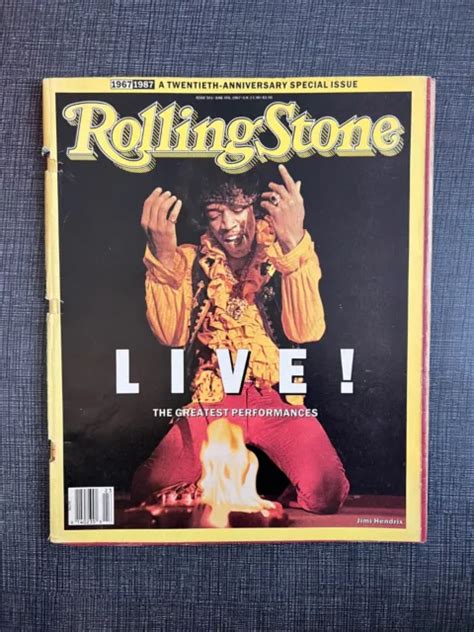 Rolling Stone Magazine June 4 1987 501 Special 20th Anniversary Issue £785 Picclick Uk