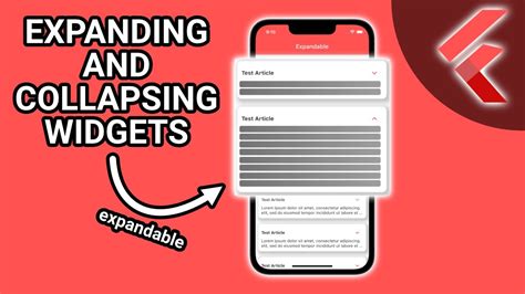 Flutter Tutorial Expanding Collapsing Widgets Expandable Flutter