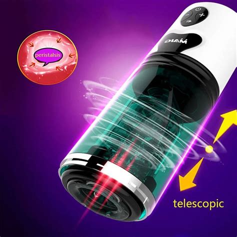 Automatic Male Masturbator Cup 10 Vibration Thrusting Telescopic Rotating Modes Womens Voice