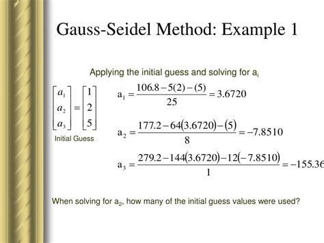 ppt gauss seidel method powerpoint presentation free download id 830349