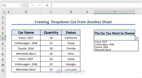 How To Create Drop Down List From Another Workbook In Excel