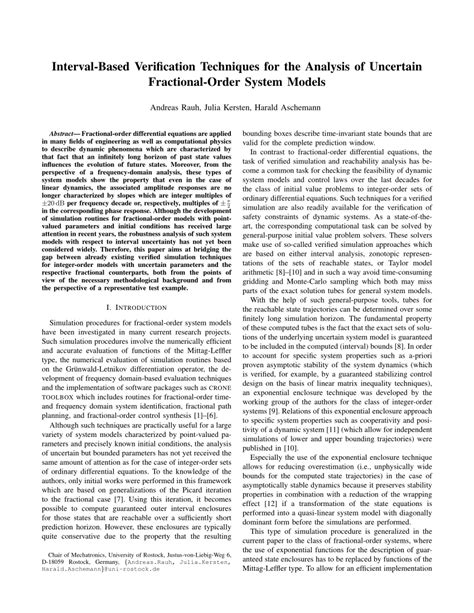 pdf interval based verification techniques for the analysis of uncertain fractional order