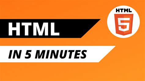 Learn HTML In 5 Minutes HTML5 Tutorial For Beginners 2021