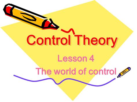 control theory lesson 4 the world of control automata theory introduction automata theory is a